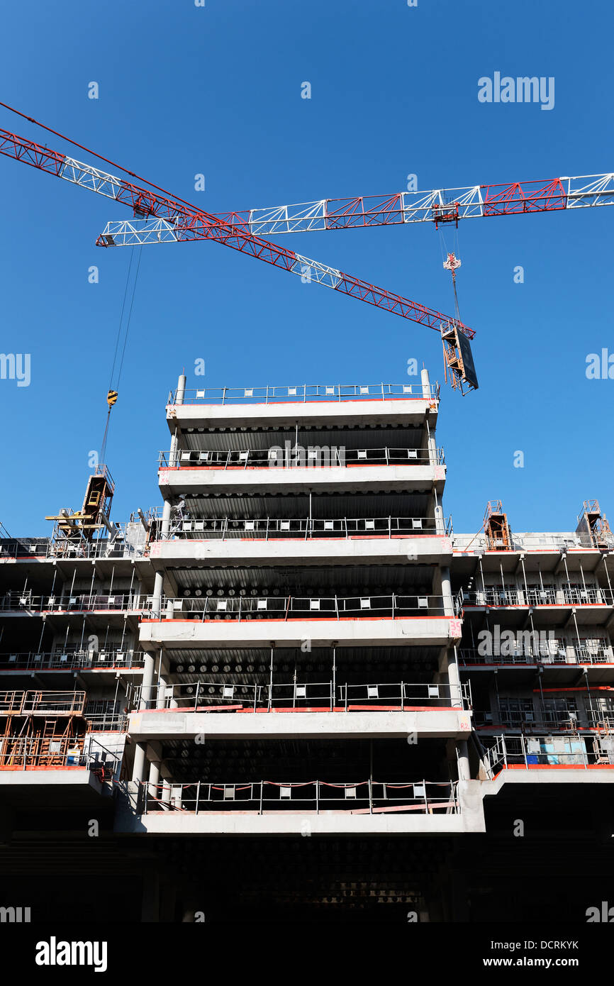 vertical view of building site Stock Photo - Alamy