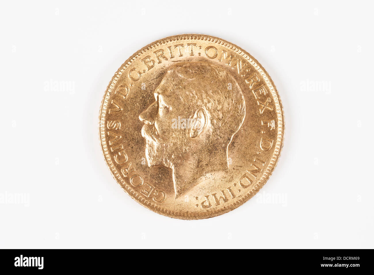 gold Sovereign George V Stock Photo - Alamy