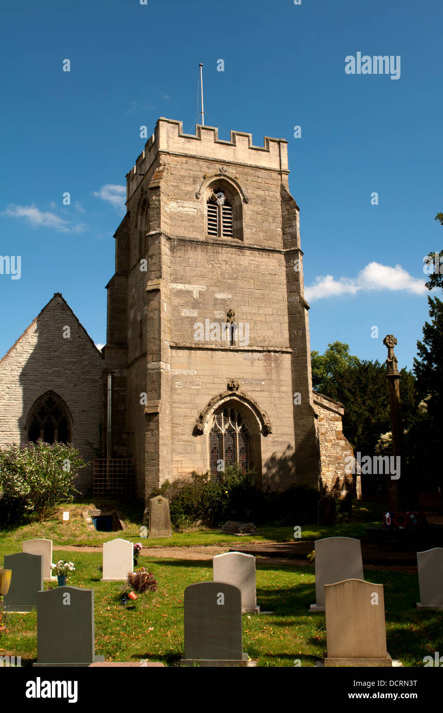 St. Peter`s Church, Wellesbourne, England, Warwickshire, UK Stock Photo ...