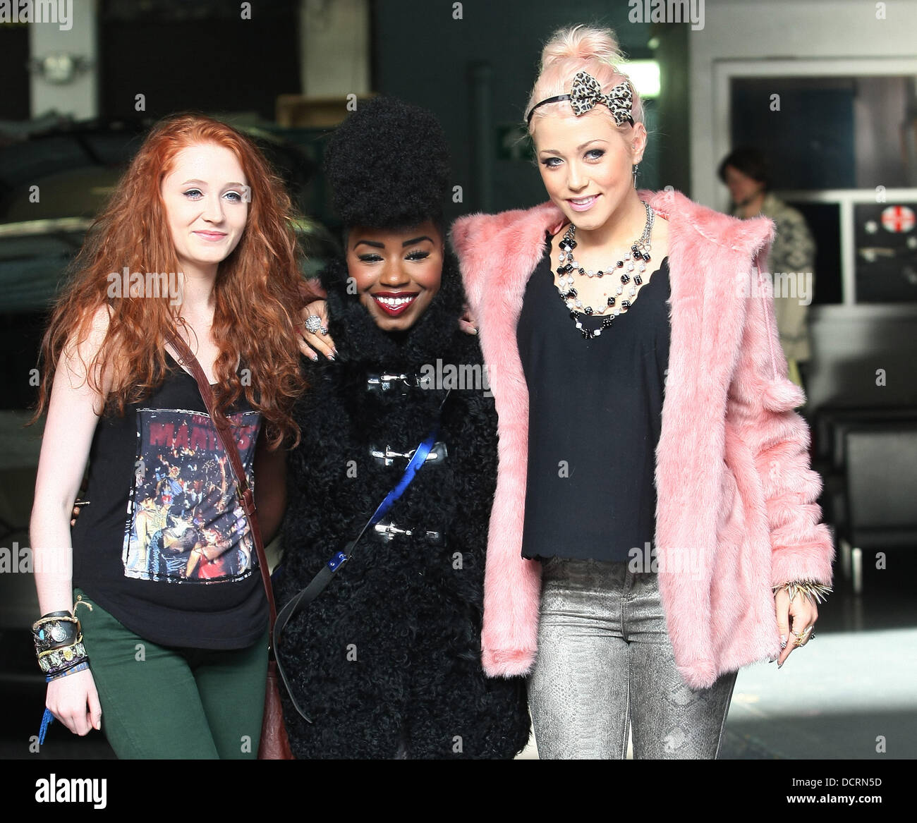 X Factor finalists Janet Devlin, Misha Bryan and Amelia Lily at the ITV ...