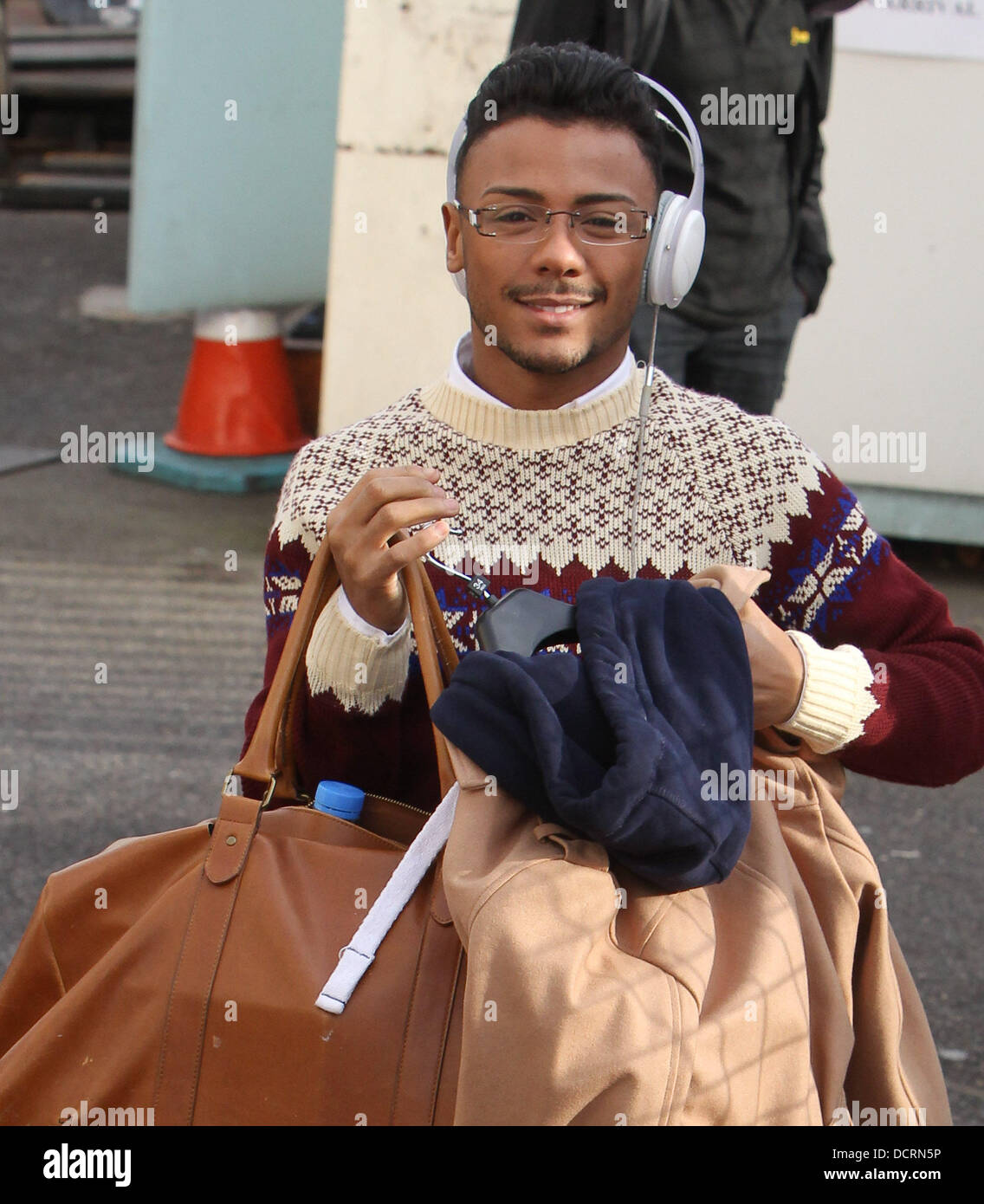 Marcus Collins arrives at 'The X Factor' studios for rehearsals London ...
