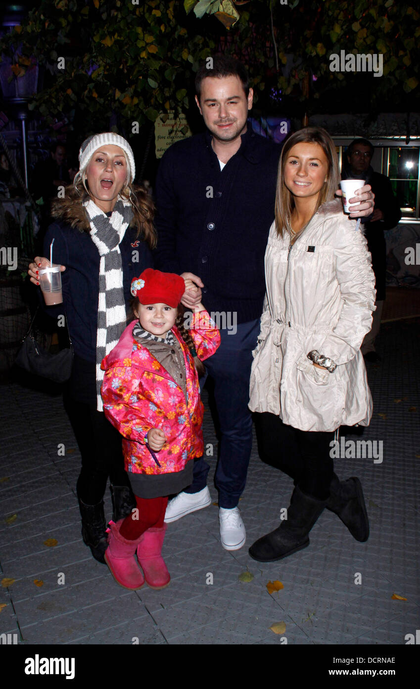 Danny Dyer with his girlfriend Joanne and daughters Dani and Sunnie at ...