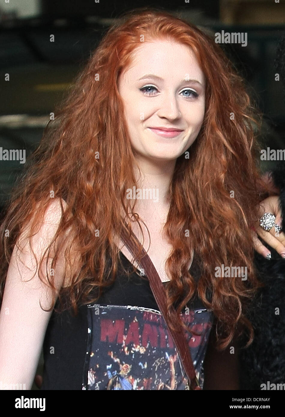 X Factor finalist Janet Devlin at the ITV studios London, England - 18. ...