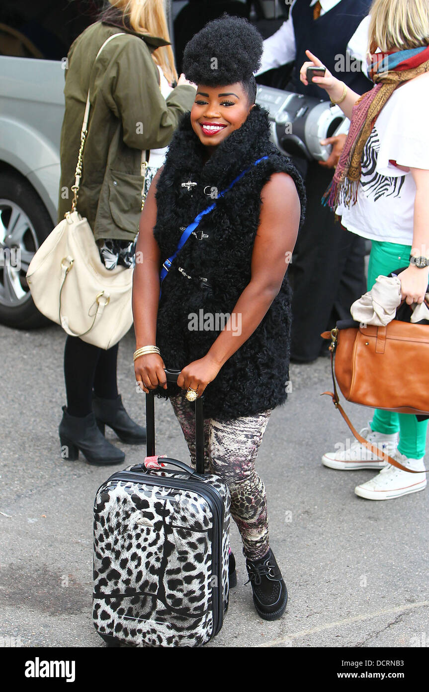 Misha Bryan arrives at 'The X Factor' studios for rehearsals London ...