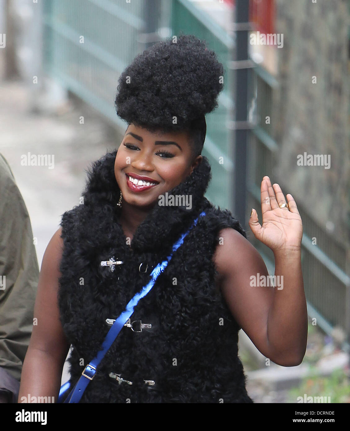 Misha Bryan arrives at 'The X Factor' studios for rehearsals London ...