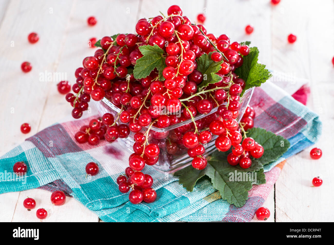 Portion of fresh Red Currants Stock Photo - Alamy