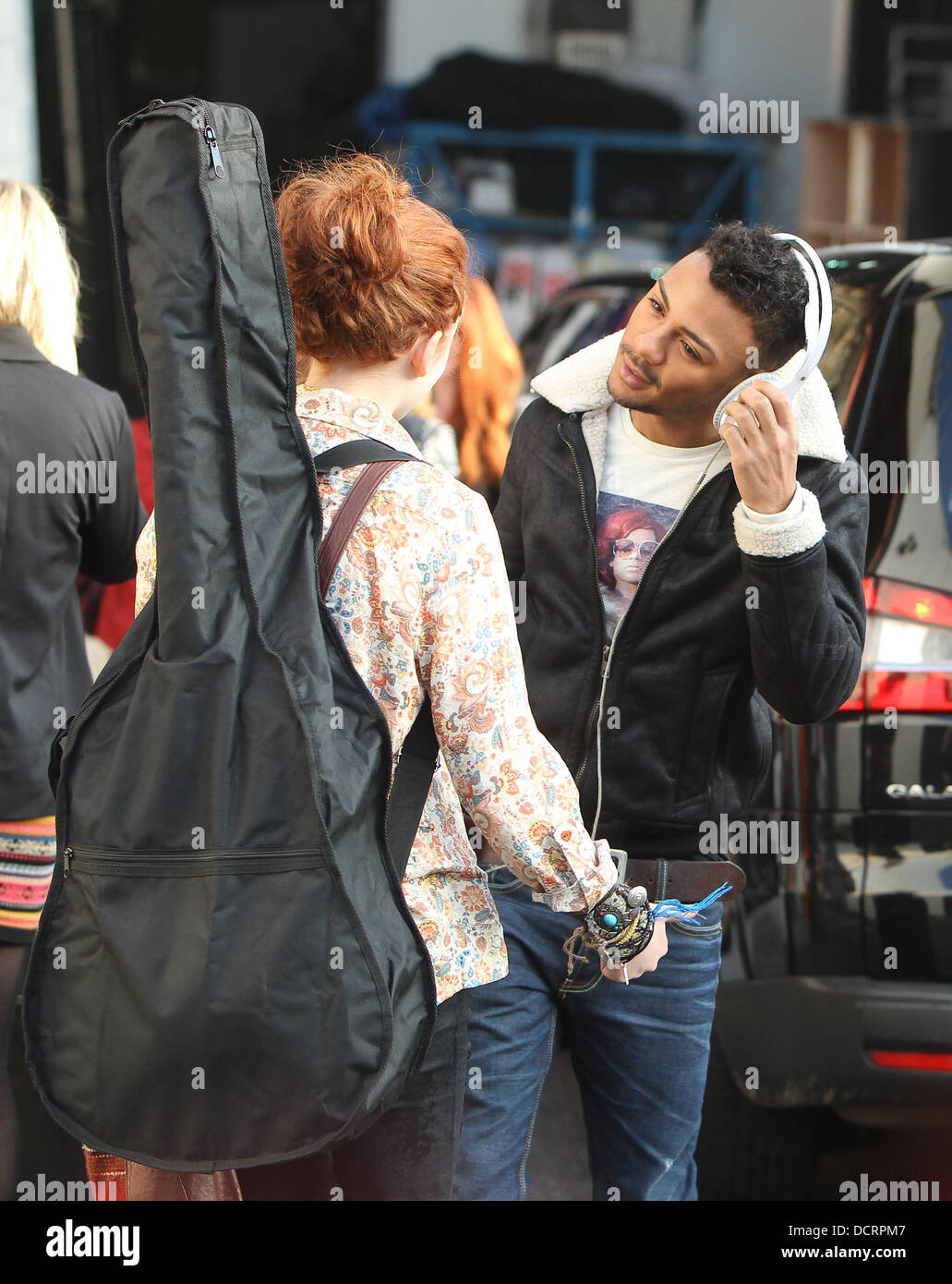 Janet Devlin and Marcus Collins 'The X Factor' finalists arrive at the ...