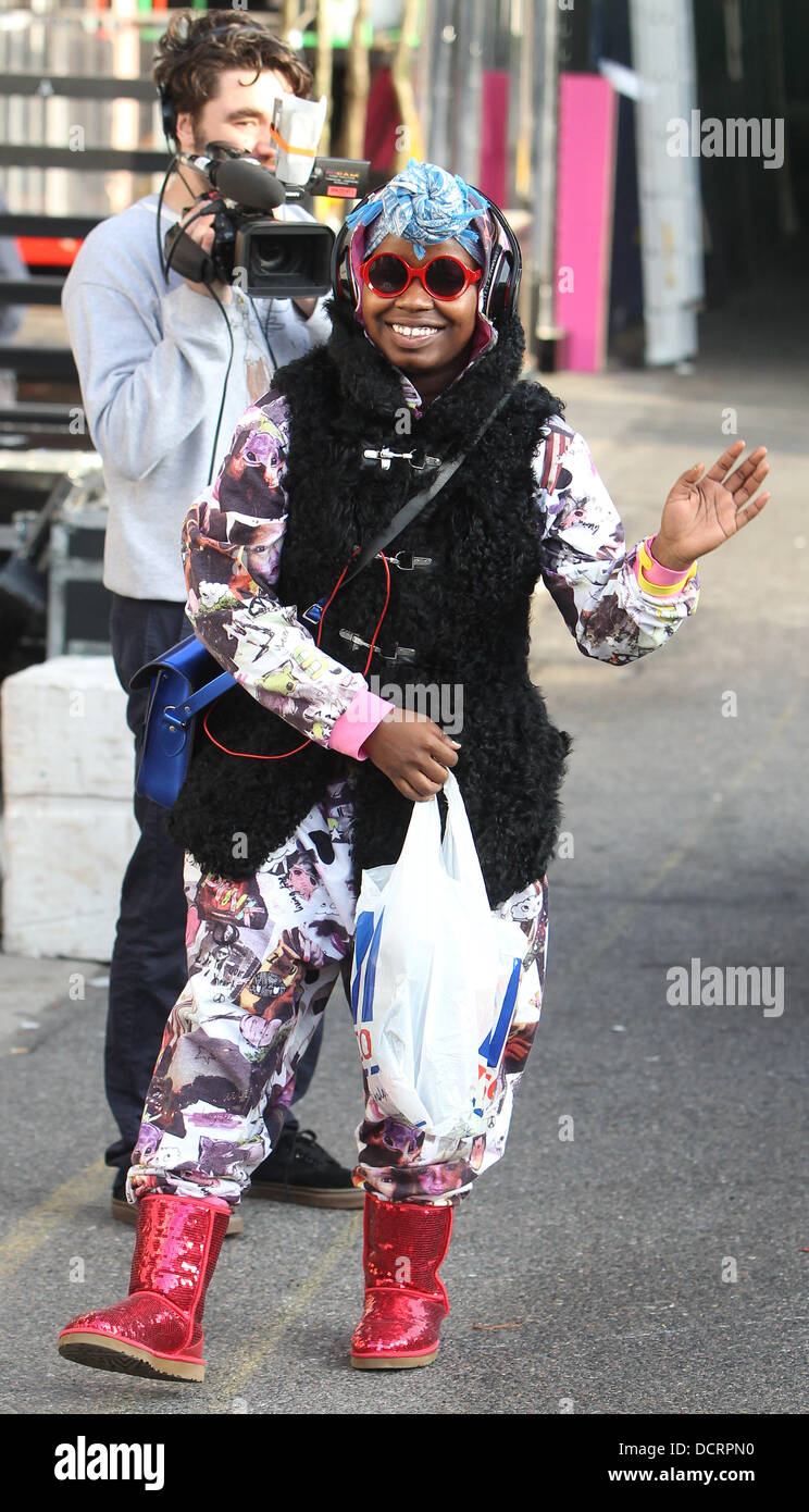 Misha Bryan 'The X Factor' finalists arrive at the shows studios ahead ...