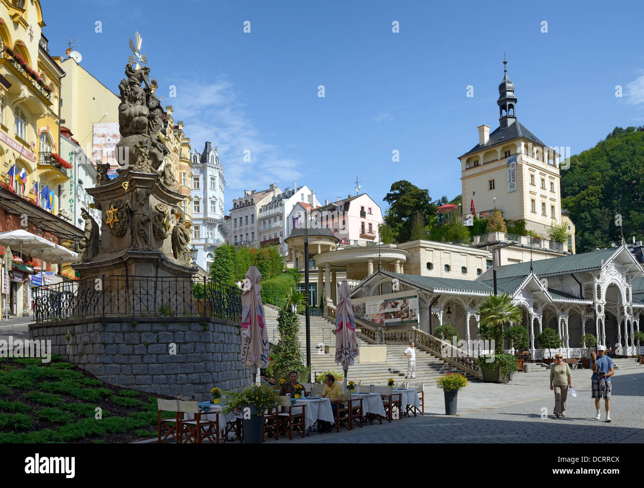 Market Colonnade, Karlovy Vary, Czech Republic, Europe Stock Photo - Alamy