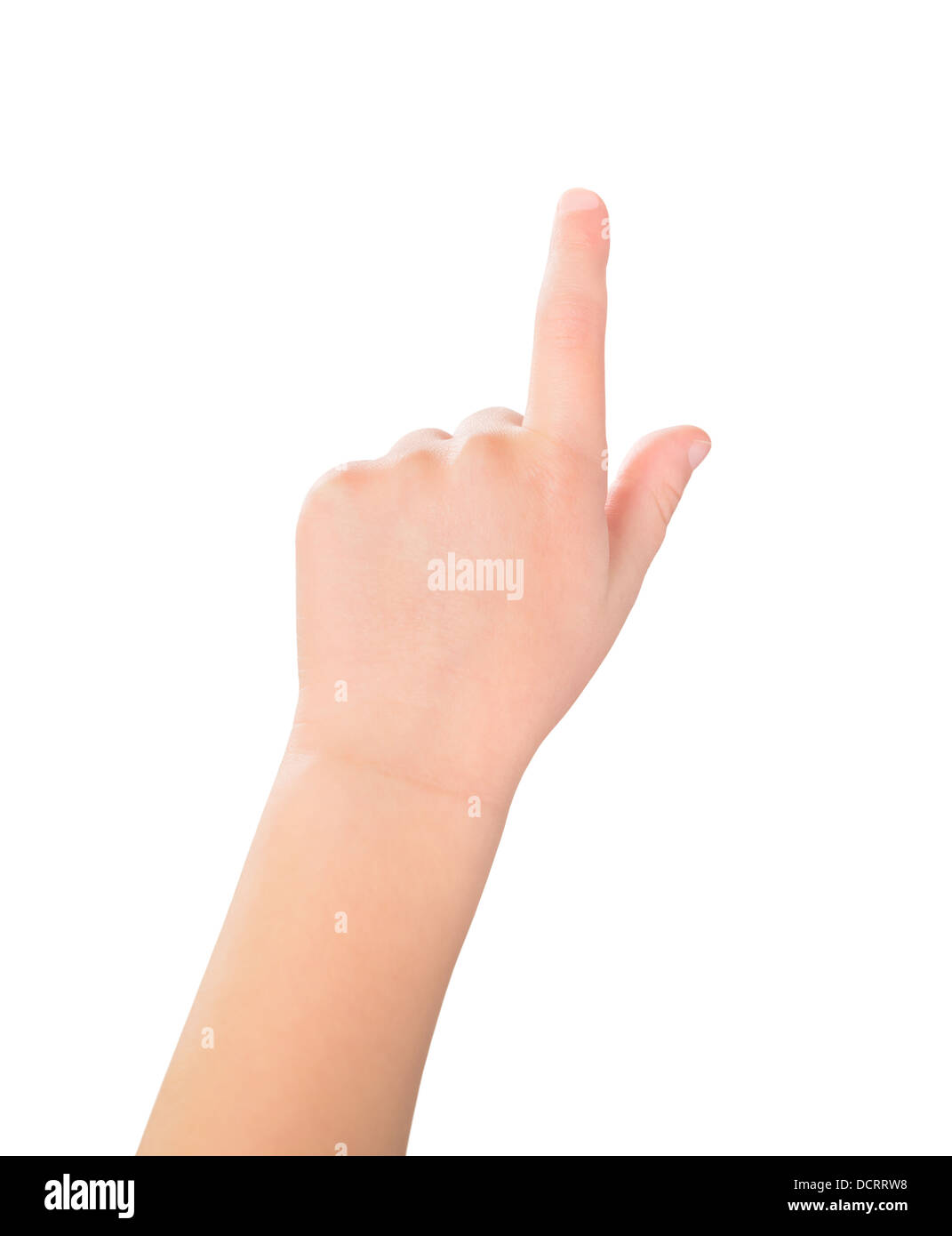 Touch screen child gesture Stock Photo - Alamy