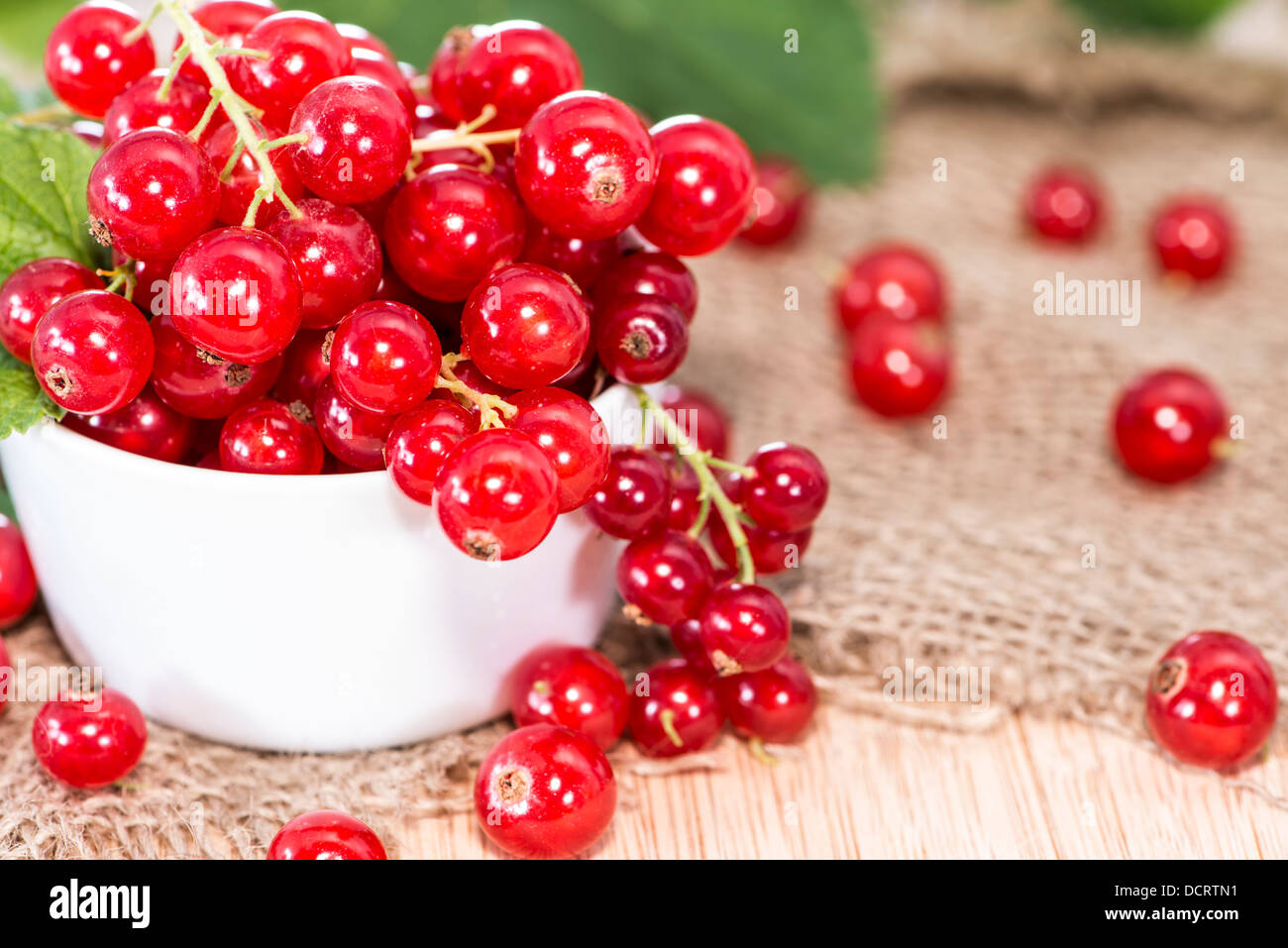 Fresh harvested Red Currants (macro shot Stock Photo - Alamy