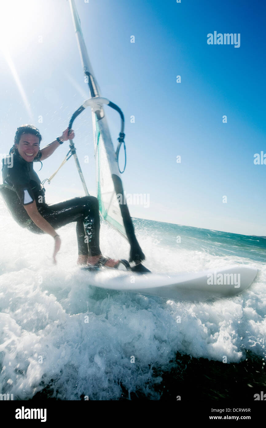 Female windsurfing hi-res stock photography and images - Alamy