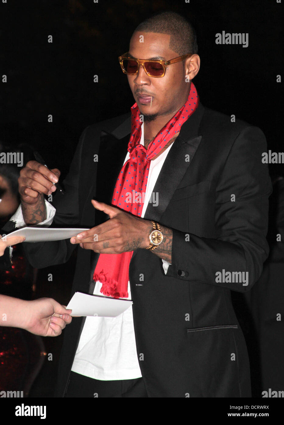 Carmelo Anthony GQ Magazine's 2011 Men Of The Year party at Chateau ...