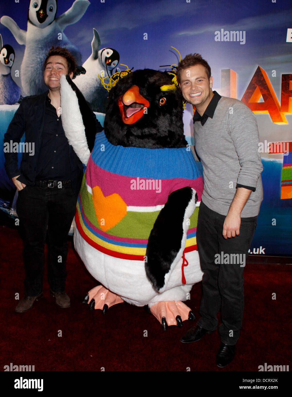 Sam Nixon and Mark Rhodes, aka Sam and Mark, 'Happy Feet Two' European ...
