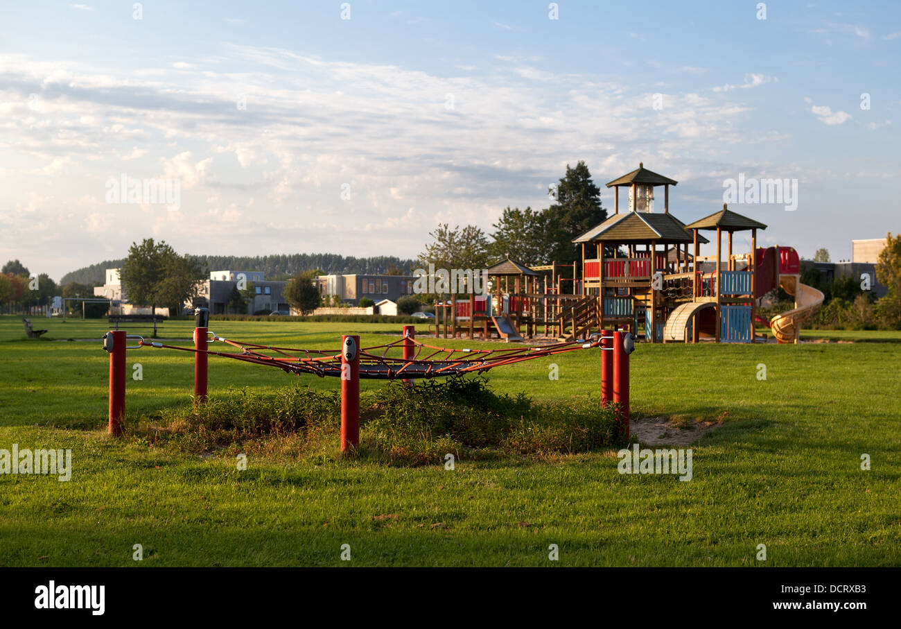 children playground in morning Stock Photo - Alamy