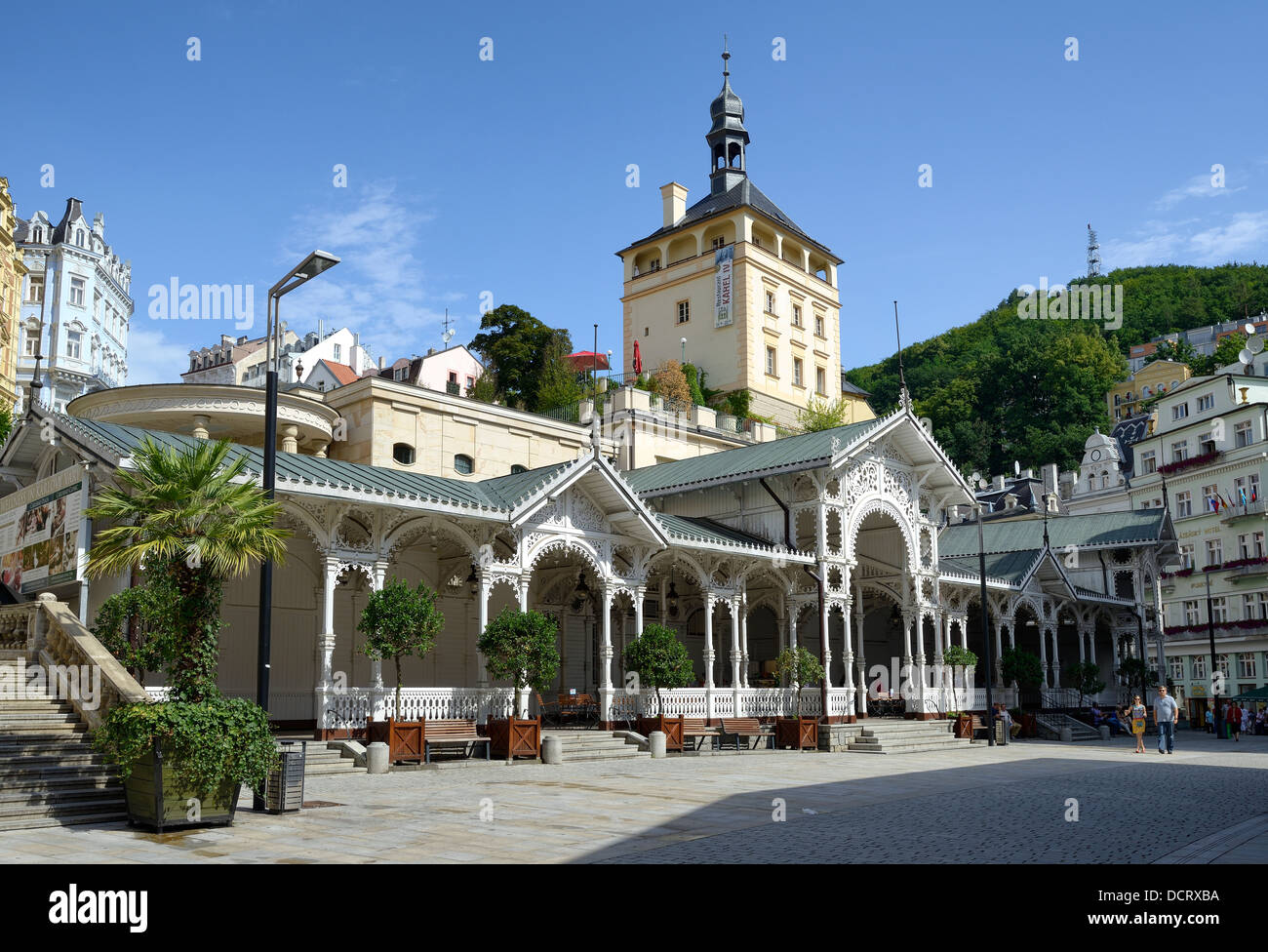 Market Colonnade, Karlovy Vary, Czech Republic, Europe Stock Photo - Alamy
