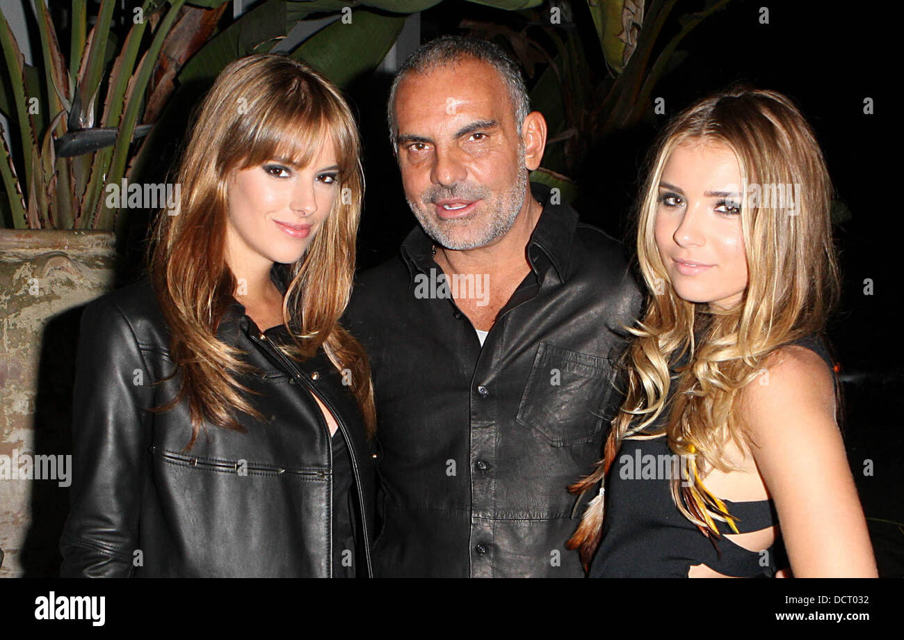 Christian Audigier and Nathalie Sorensen at Koi restaurant celebrating ...