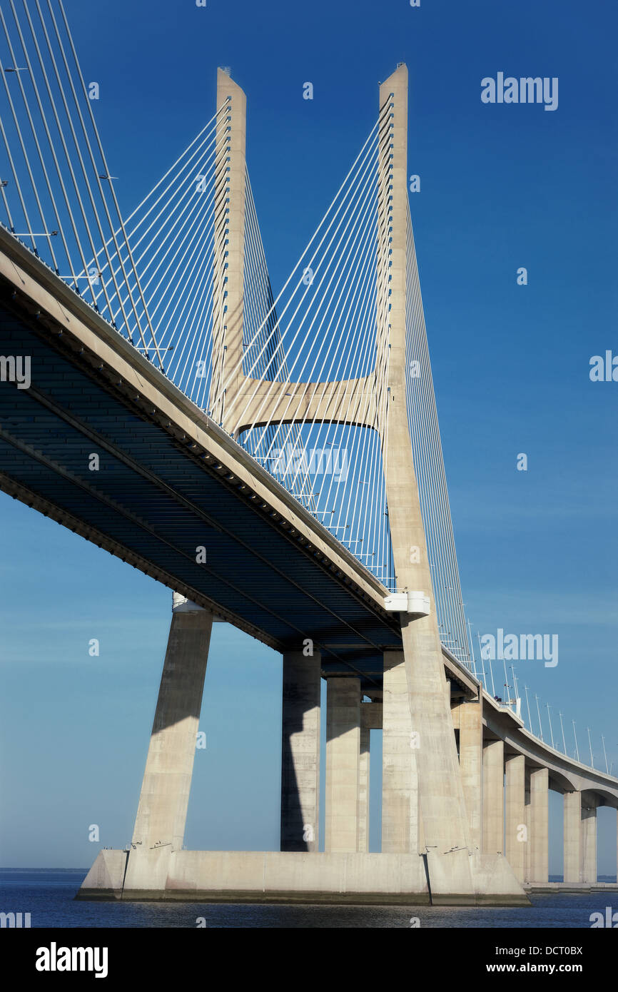 part of the Vasco da Gama bridge Stock Photo - Alamy