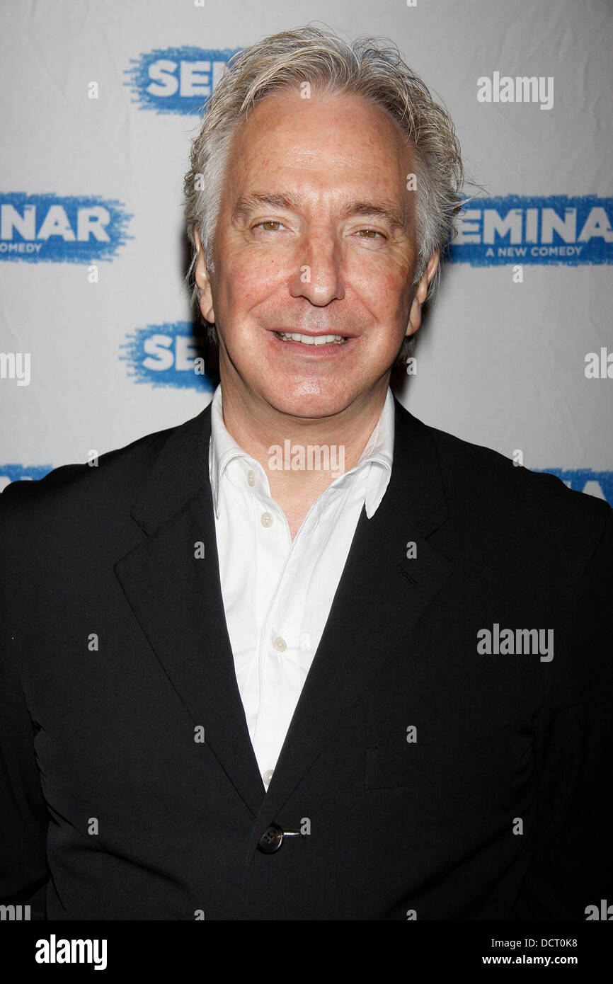 Alan Rickman After Party for the Broadway World Premiere of 'Seminar ...