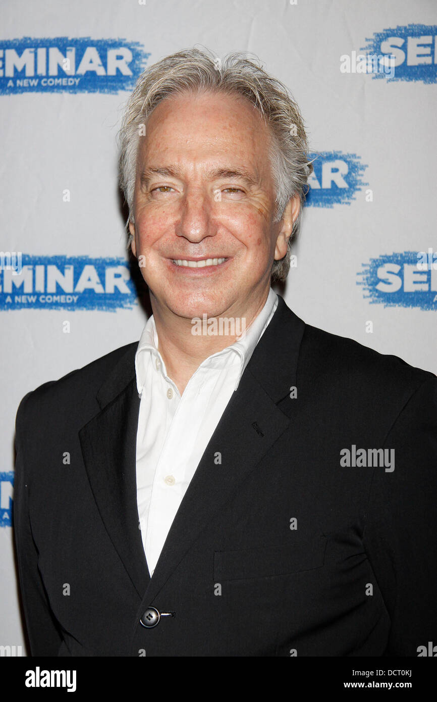 Alan Rickman After Party for the Broadway World Premiere of 'Seminar ...