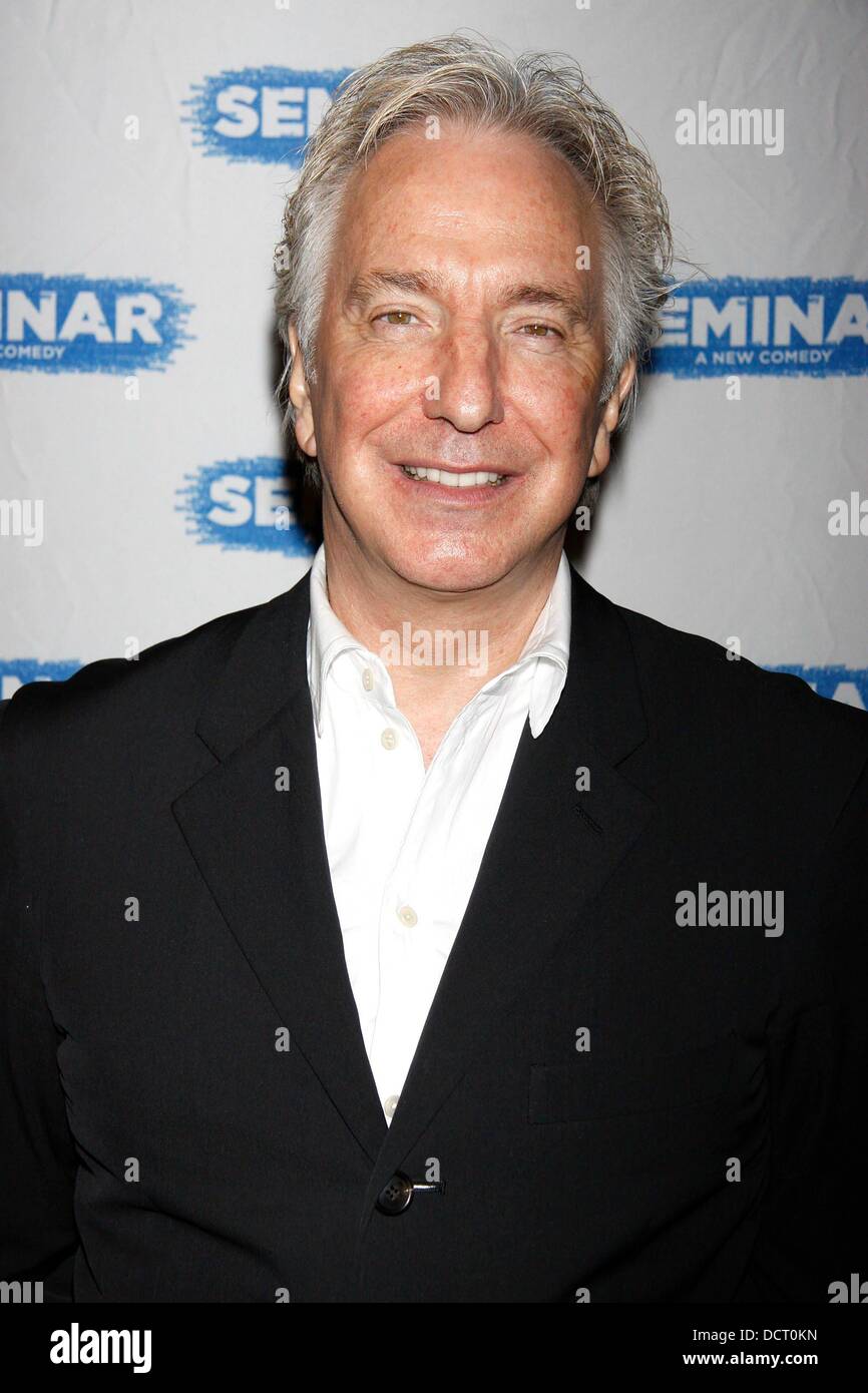 Alan Rickman After Party for the Broadway World Premiere of 'Seminar ...