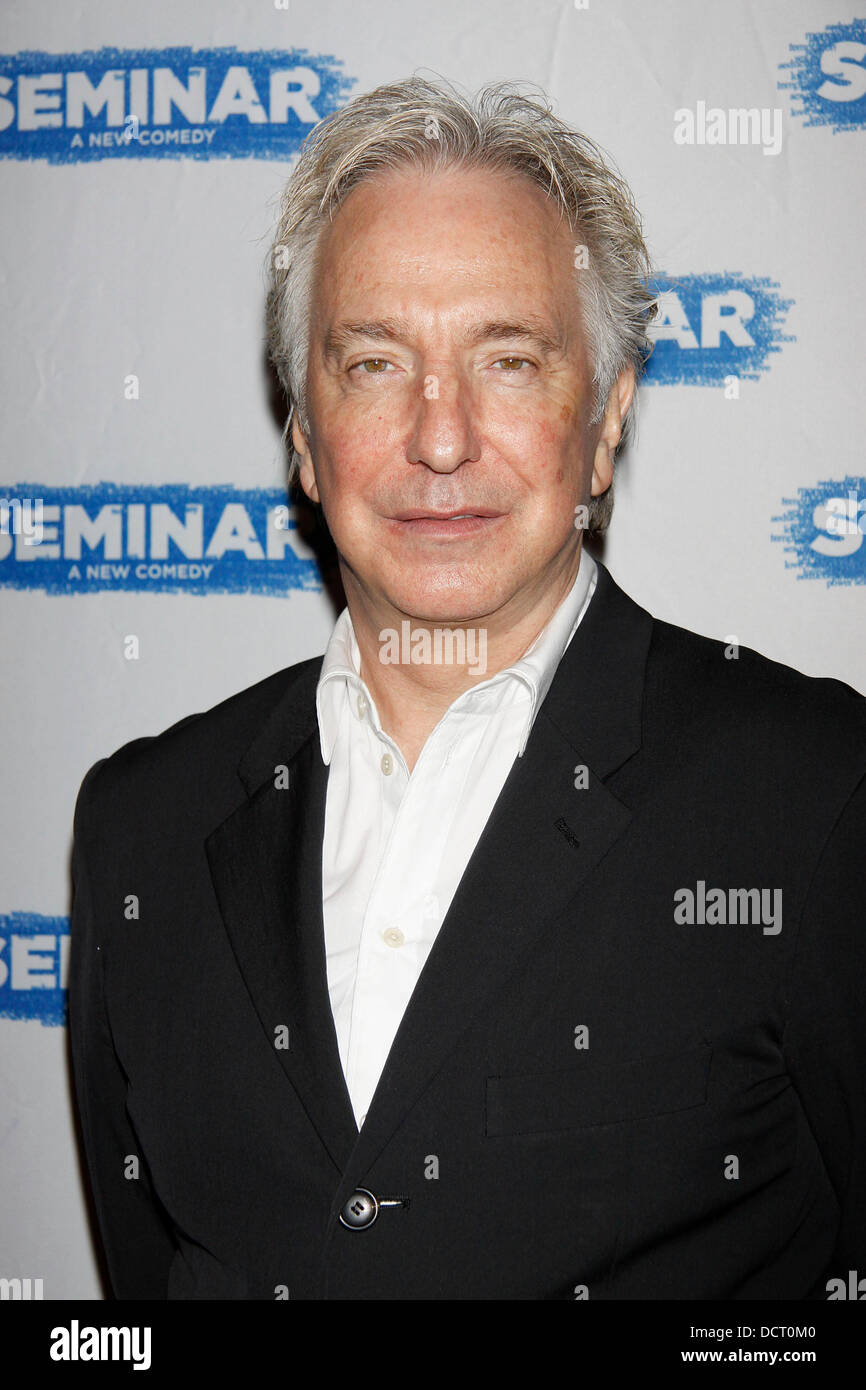 Alan Rickman After Party for the Broadway World Premiere of 'Seminar ...