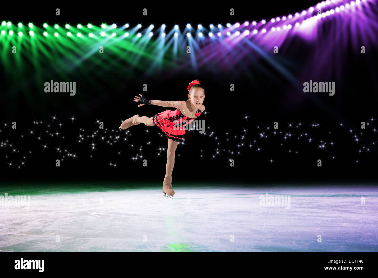 Ice stadium skaters hi-res stock photography and images - Alamy