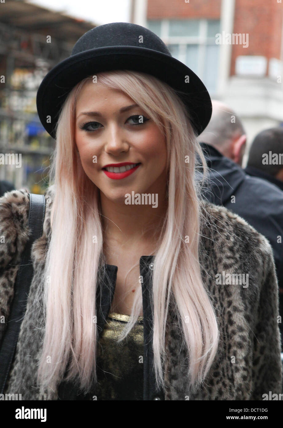 Amelia Lily at the BBC Radio 1 studios London, England - 21.11.11 Stock ...