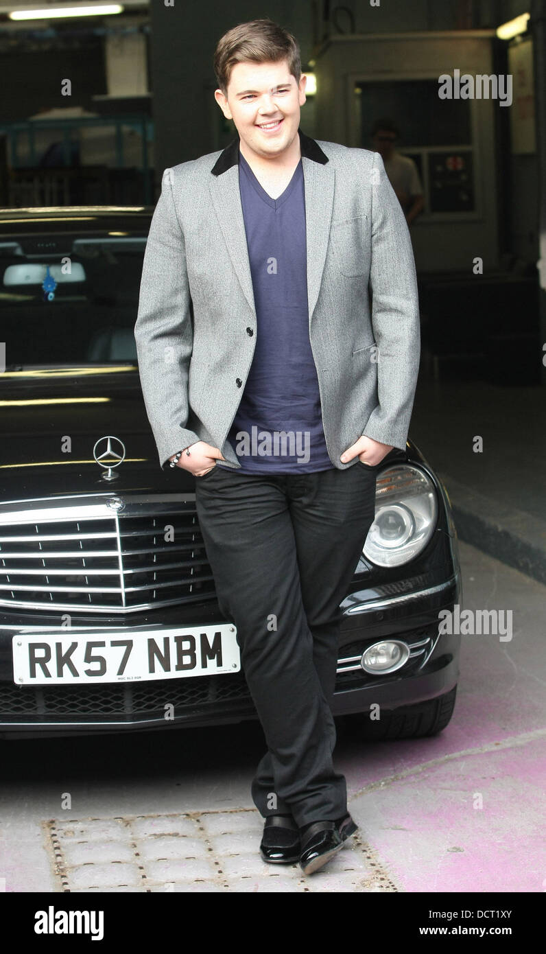 X factor' finalist Craig Colton outside the ITV studios following his ...