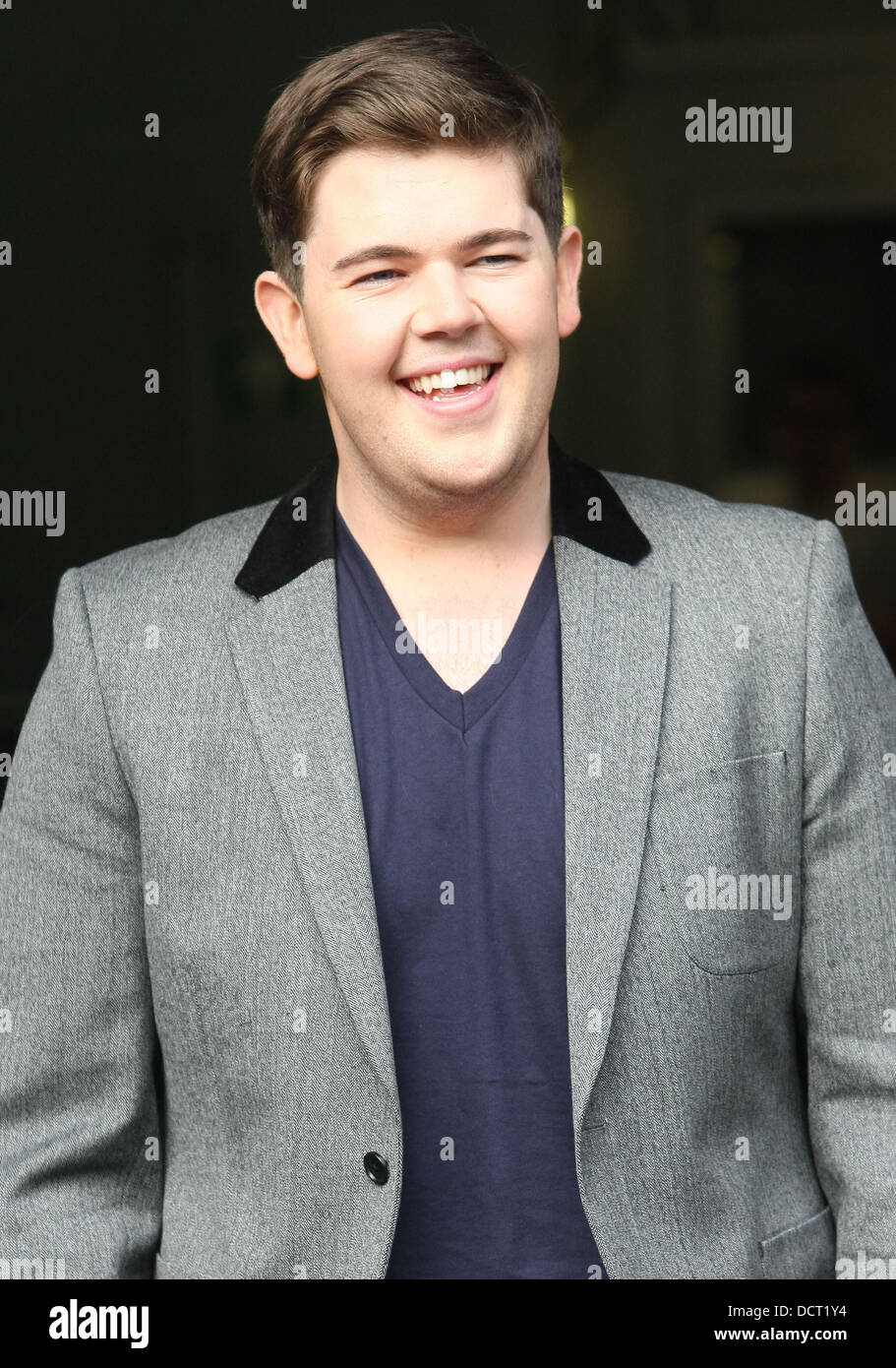 X factor' finalist Craig Colton outside the ITV studios following his ...