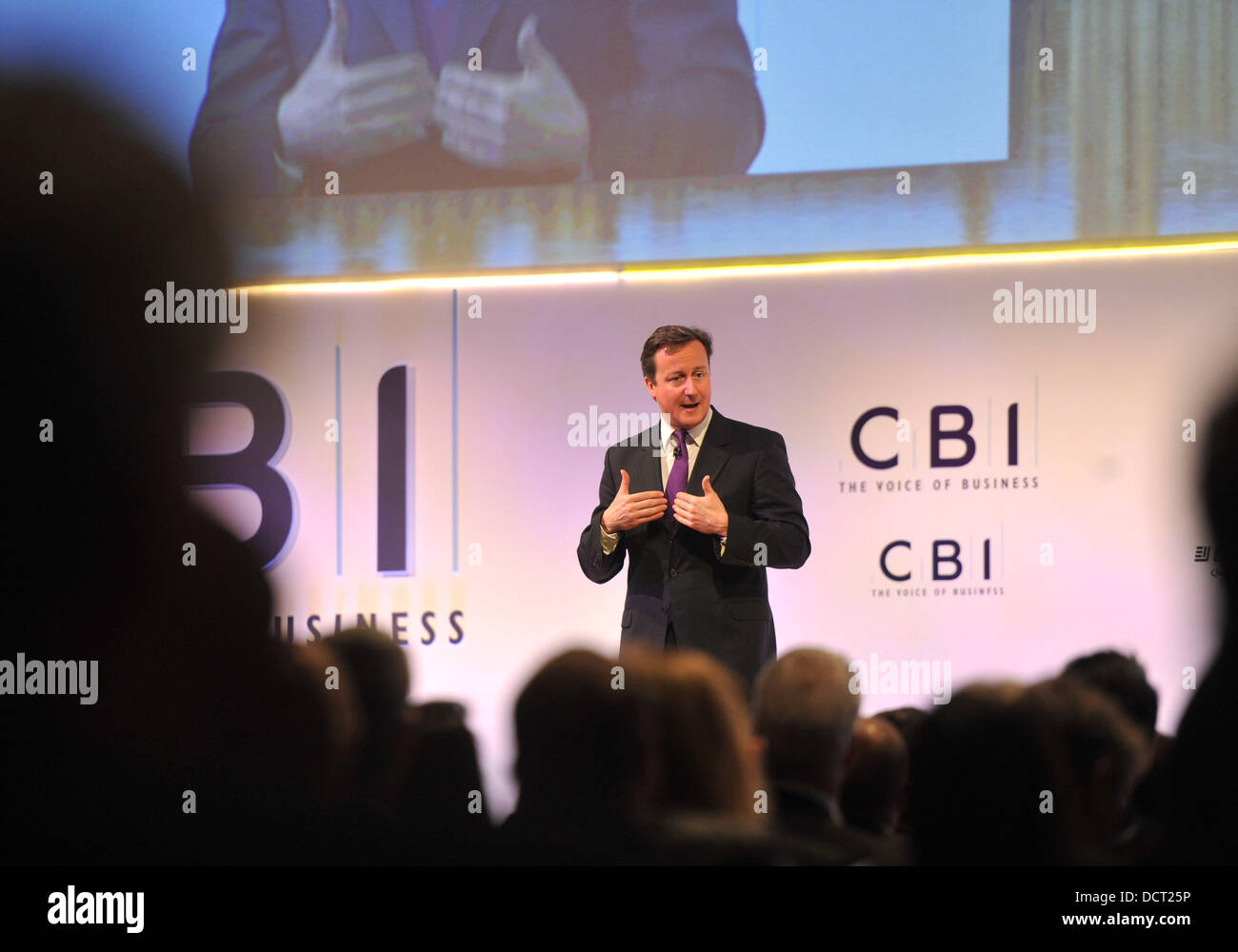 David Cameron Speaks at the CBI annual conference held at the Grosvenor ...