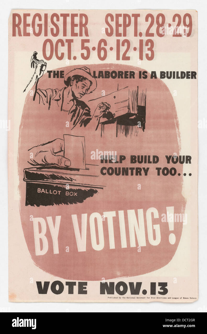Vintage voting hi-res stock photography and images - Alamy