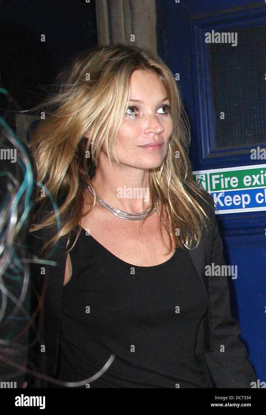 Kate Moss leaving Cafe de Paris after attending the Hoping foundation ...