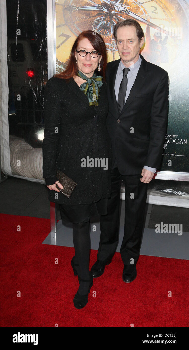 Steve Buscemi, Jo Andres , at the 'Hugo' premiere shown at the Ziegfeld ...