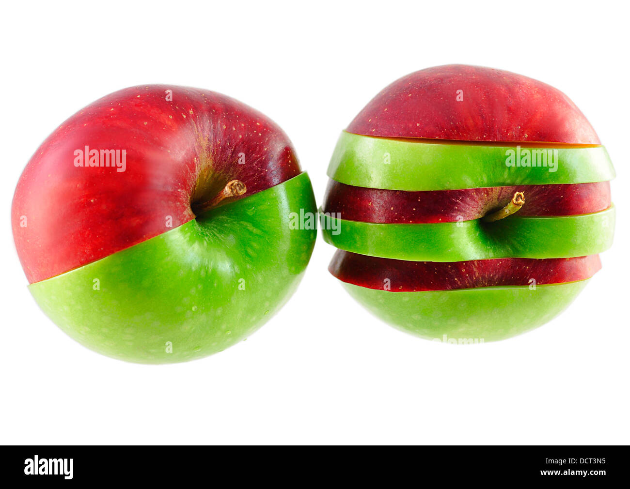 green and red apples Stock Photo - Alamy
