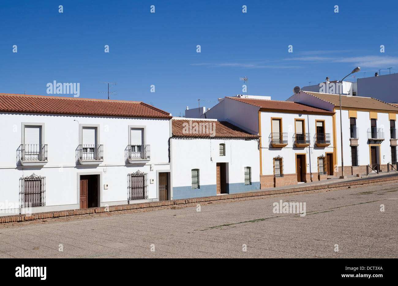 typical buildings in Spanish small towns Stock Photo - Alamy