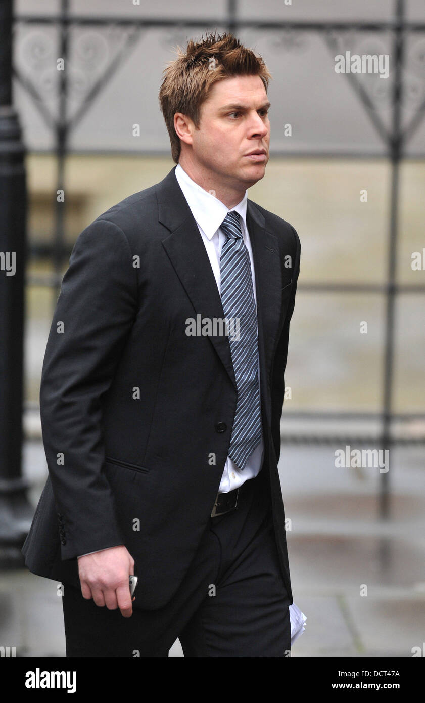 Garry Flitcroft arrives to give evidence at The Leveson Inquiry at The ...