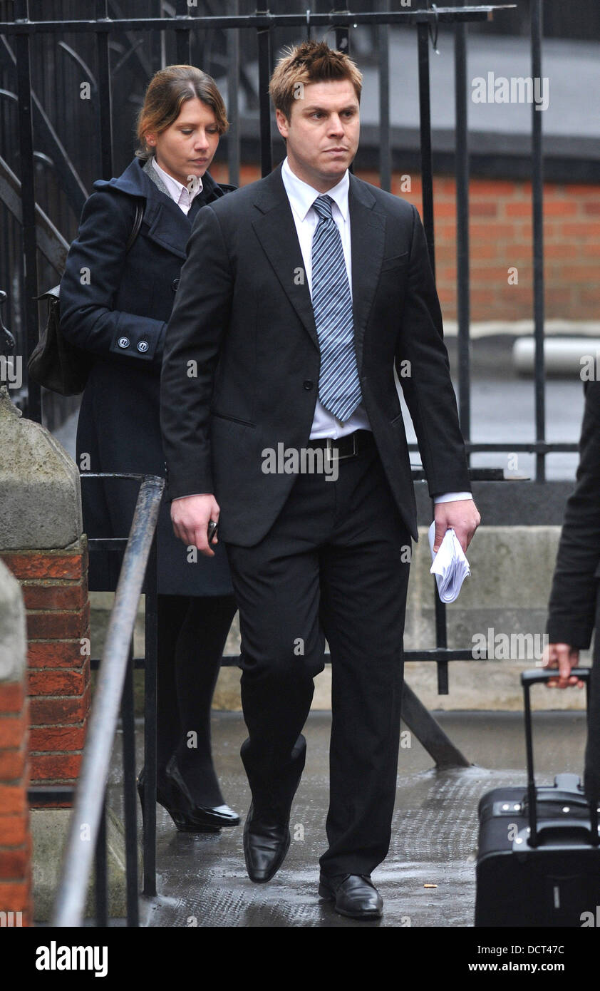 Garry Flitcroft arrives to give evidence at The Leveson Inquiry at The ...