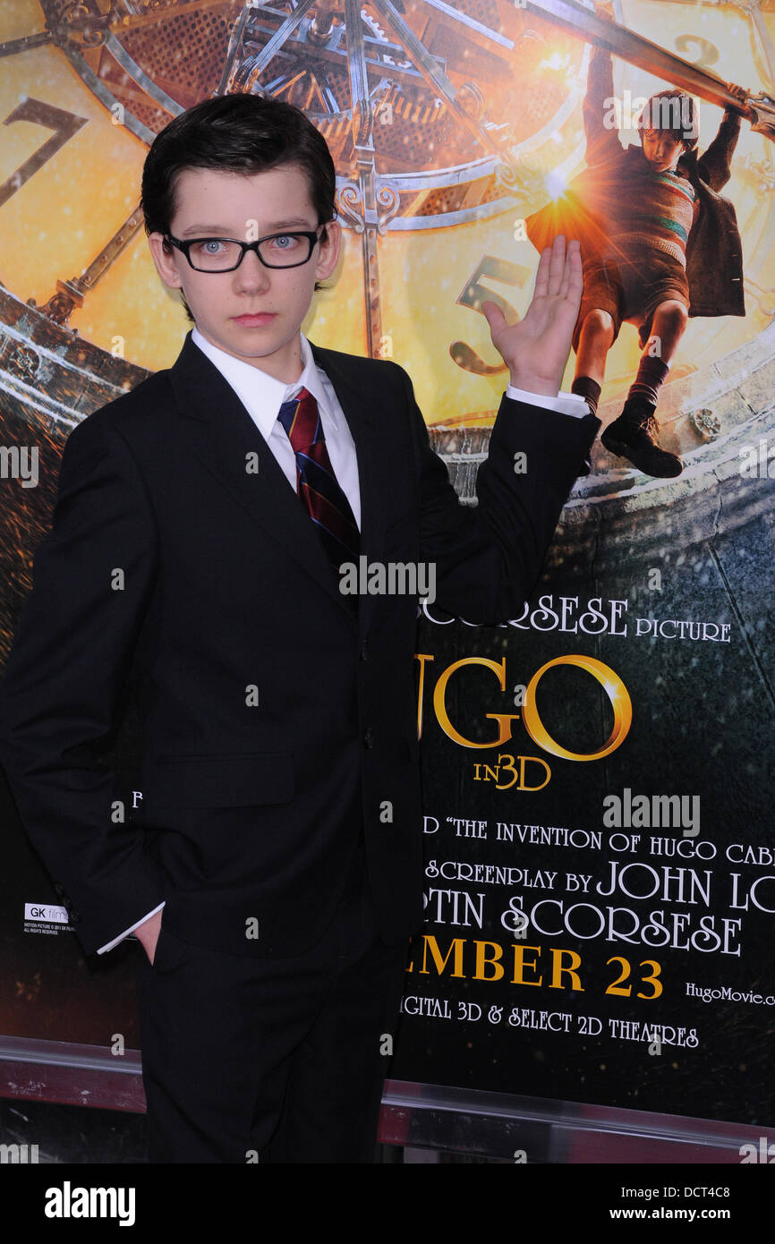 Asa Butterfield Hugo Premiere