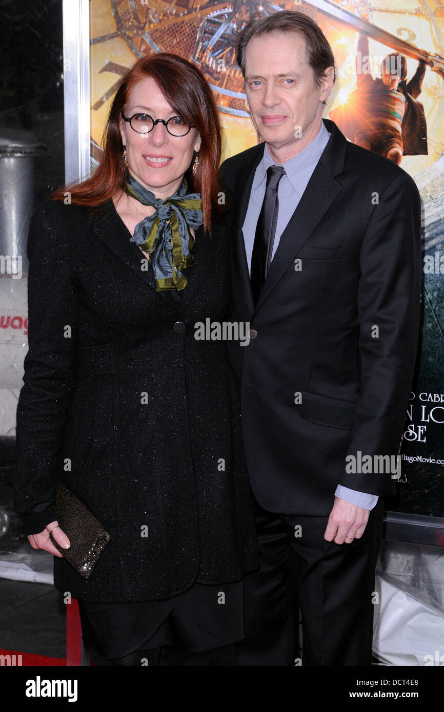Steve Buscemi and Jo Andres The 'Hugo' premiere held at the Ziegfeld ...