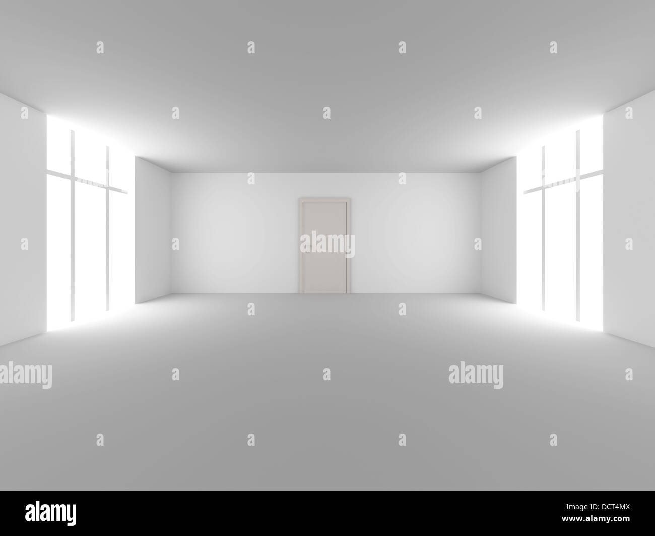 3D rendered Interior. An empty room Stock Photo - Alamy
