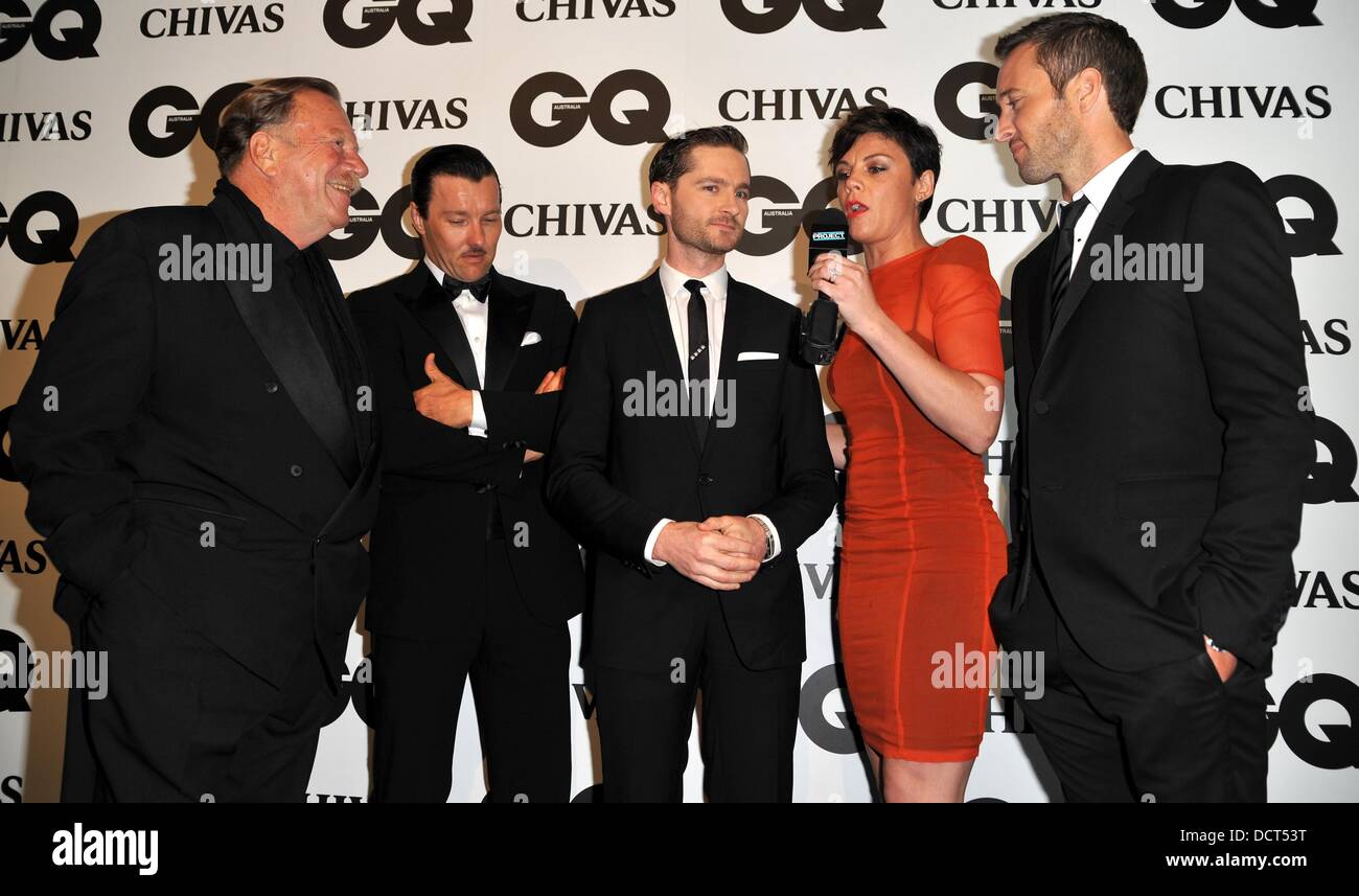 Alex O'Loughlin, Joel Edgerton and Jack Thompson arrives at the GQ ...