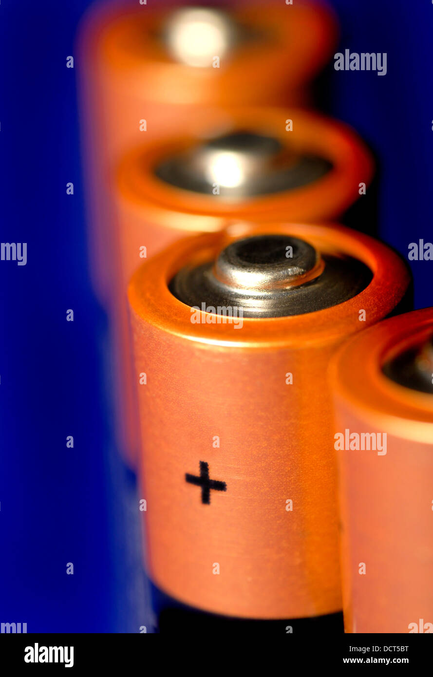 Many batteries grouped together illustrating power and environment ...