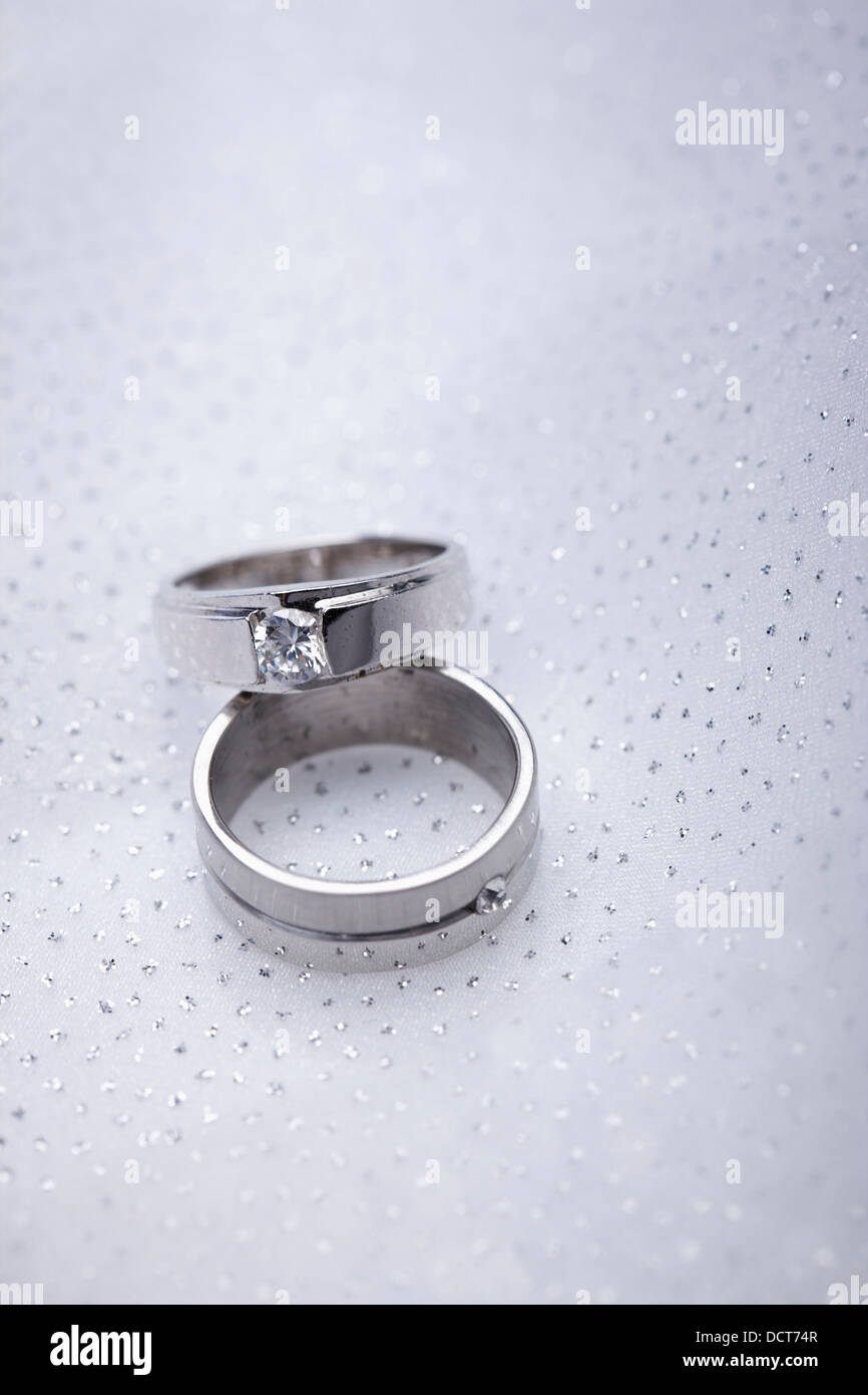 two wedding rings Stock Photo - Alamy