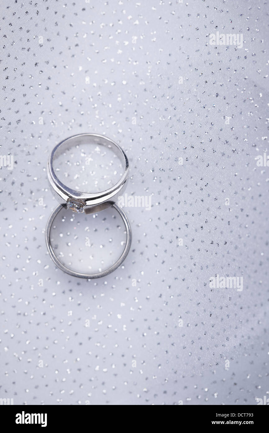 two wedding rings Stock Photo - Alamy