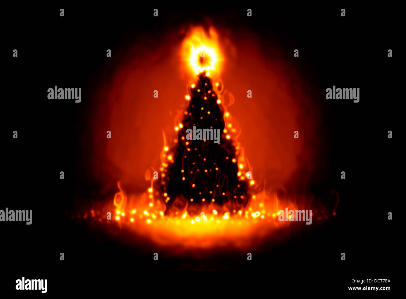 christmas on fire Stock Photo - Alamy