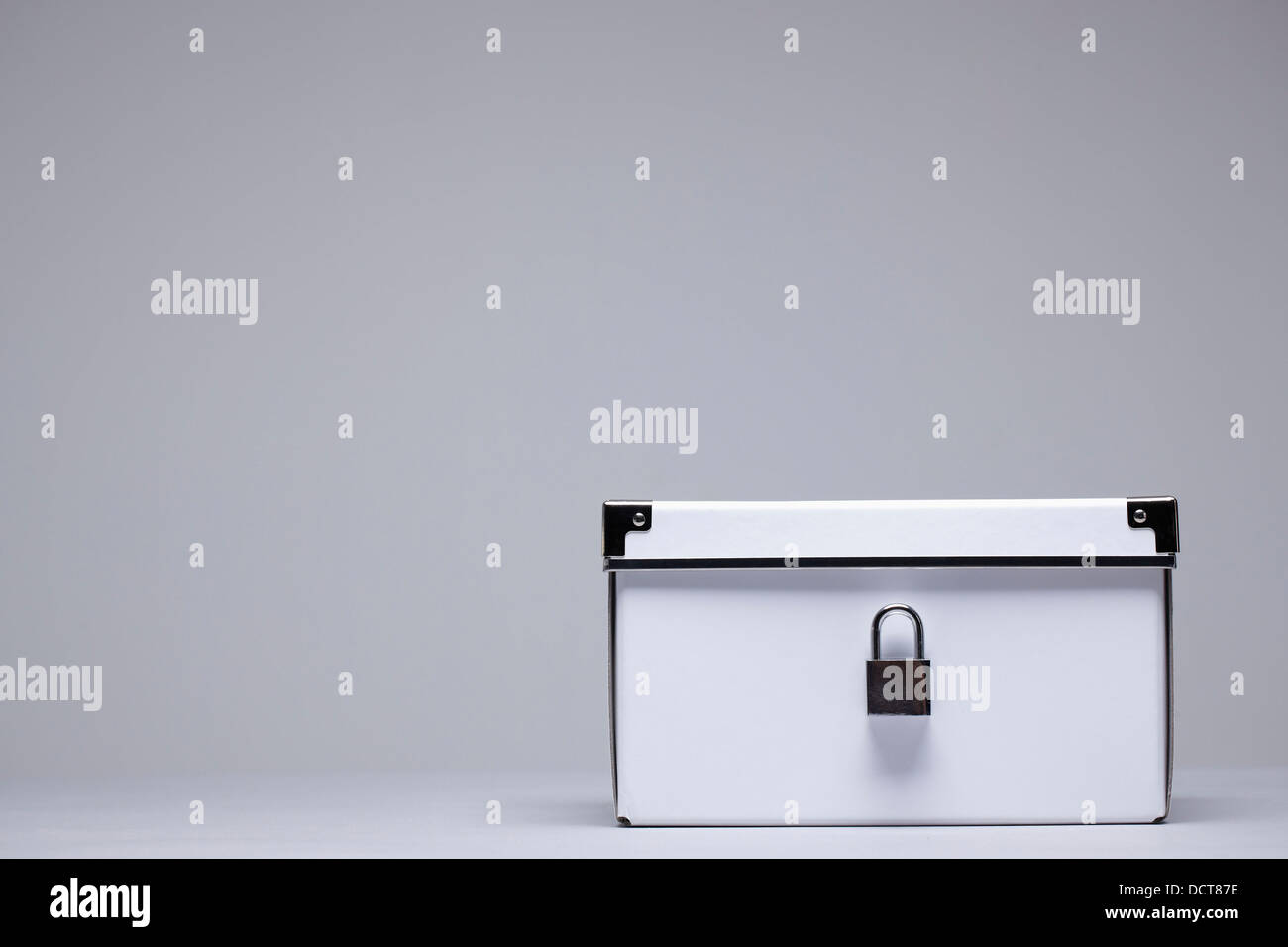 a box with a lock Stock Photo - Alamy