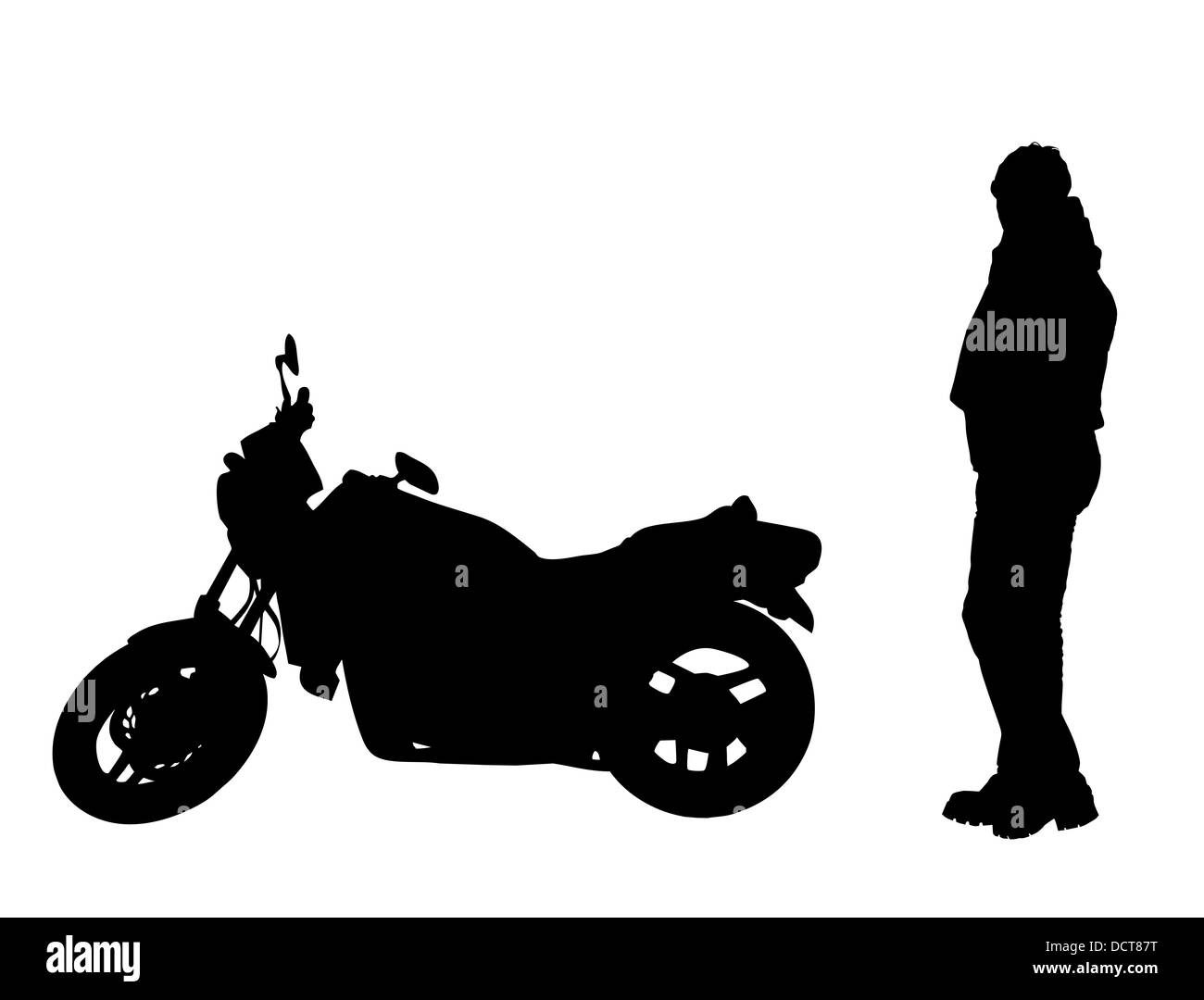 Motorcyclist Cut Out Stock Images & Pictures - Alamy