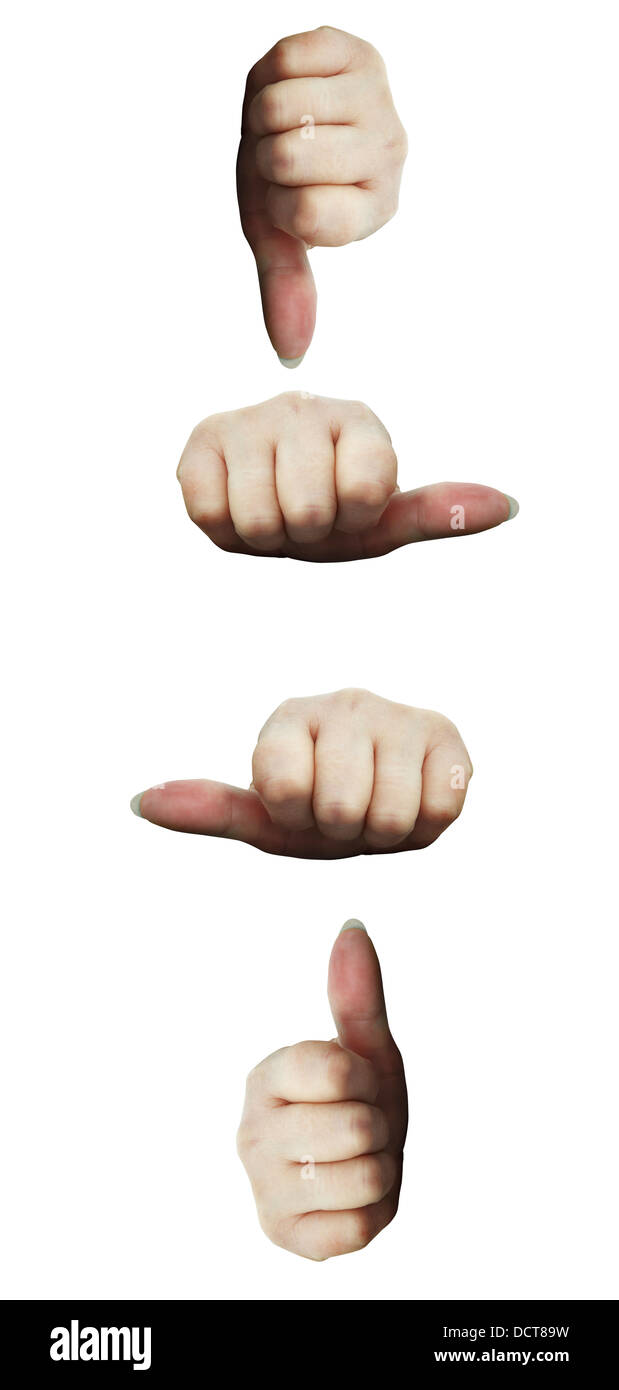 Thumb signs hi-res stock photography and images - Alamy