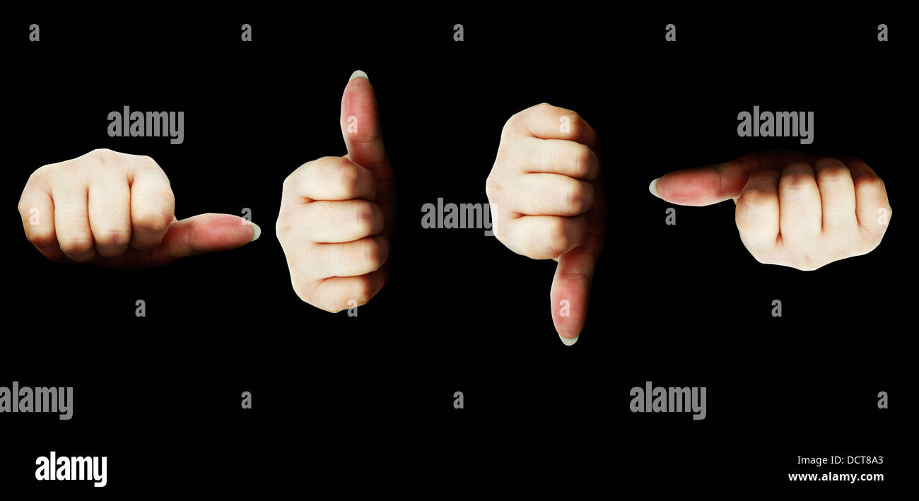Thumb up thumb down signs hi-res stock photography and images - Alamy